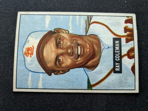 1951 Bowman Baseball Card # 136 Ray Coleman - St. Louis Browns (EX) | eBay