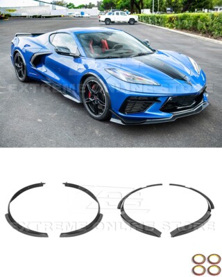 For 20-Up Corvette C8 Stingray HydroDipped Carbon Fiber Front Rear ...