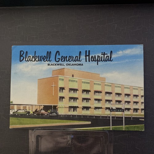 Blackwell General Hospital Oklahoma OK Vintage LINEN Postcard 1961 ...