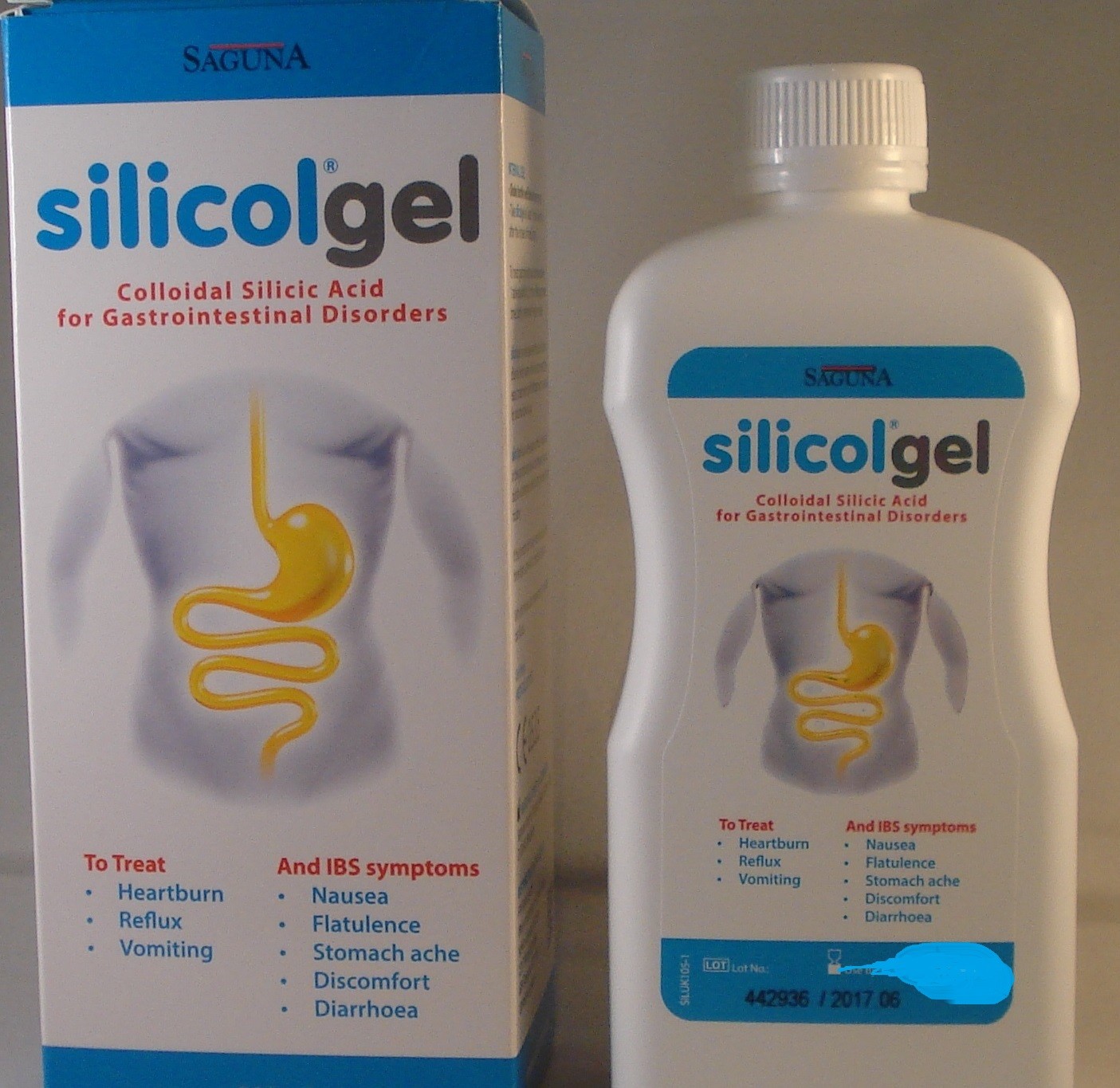 Saguna Silicolgel 3 x 200ml Colloidal Silicic Acid Gastrointestinal ...