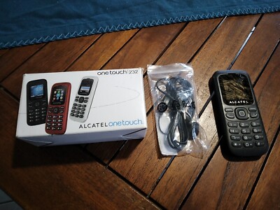 TELEPHONE ALCATEL ONE TOUCH 232 Black Portable Vintage | eBay UK