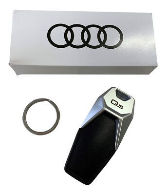 Originale Audi Q5 Premium Portachiavi Chiave Logo con Incisione Q5 8R ...