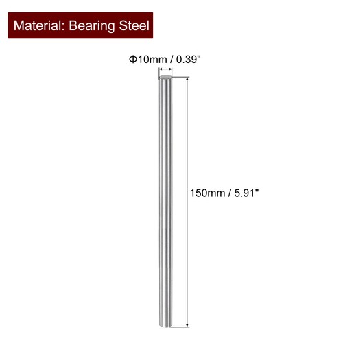 2pcs Linear Motion Rods 10mmx150mm Round Shaft Guide for 3D Printer DIY ...