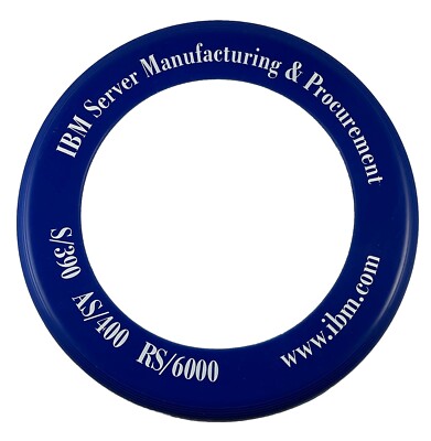 Vintage IBM 1990 Advertising Flying Ring Frisbee Blue White | eBay