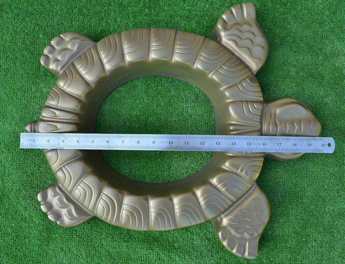 BIG 20″TURTLE Tortoise MOLD Decorative FLOWER GARDEN CONCRETE Mould # ...