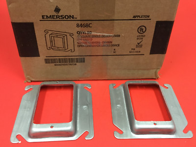Emerson - 8468C - 4" square Single Device Cover 5/8" Raised - BOX OF ...