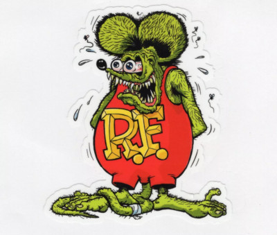Rat Fink Mouse Vinyl Decal Multiple Sizes up to 14" Free Shipping Free ...