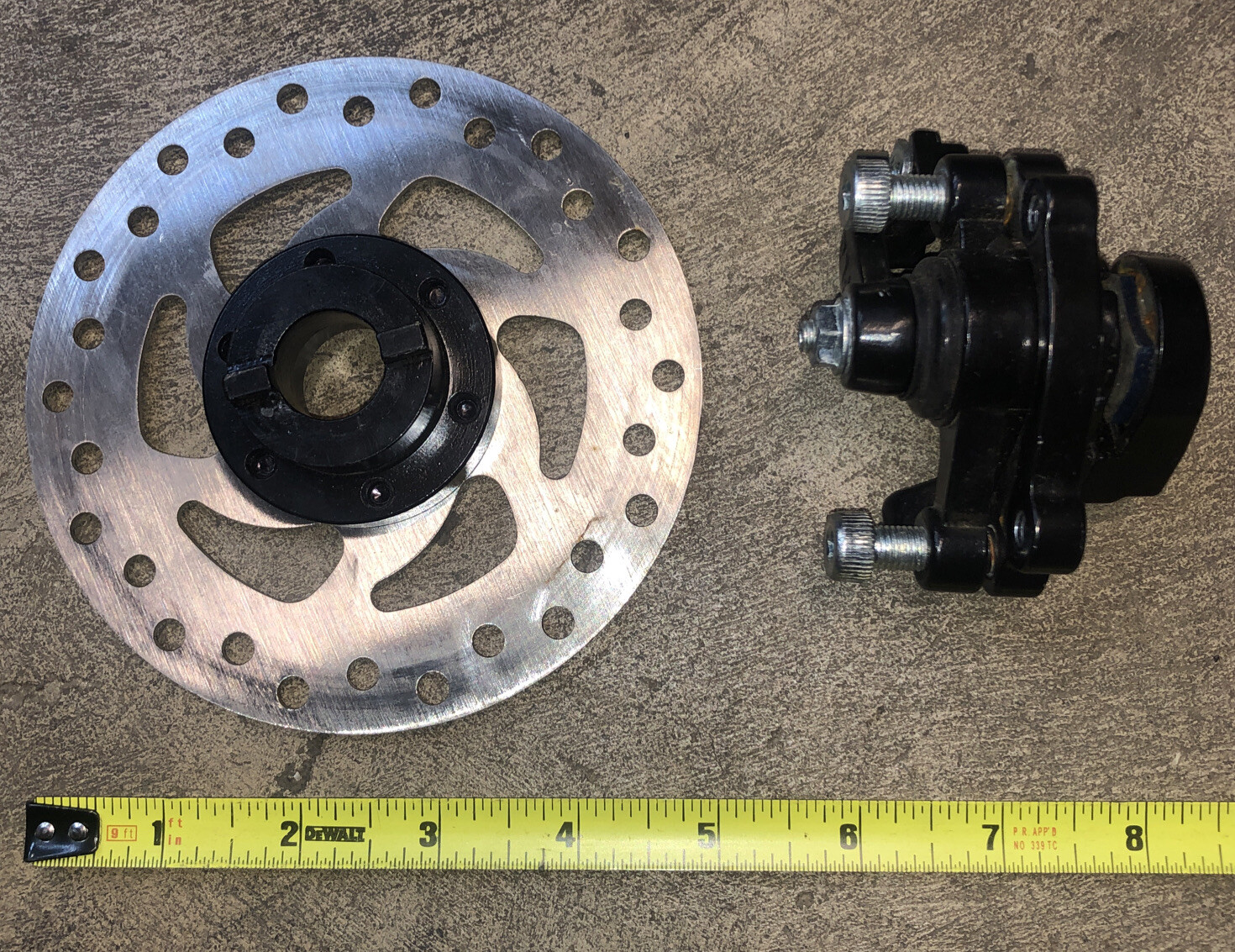 Go kart parts Go Kart / Bike Scooter Manual Disc Brake Kit Cable 3/4 ...