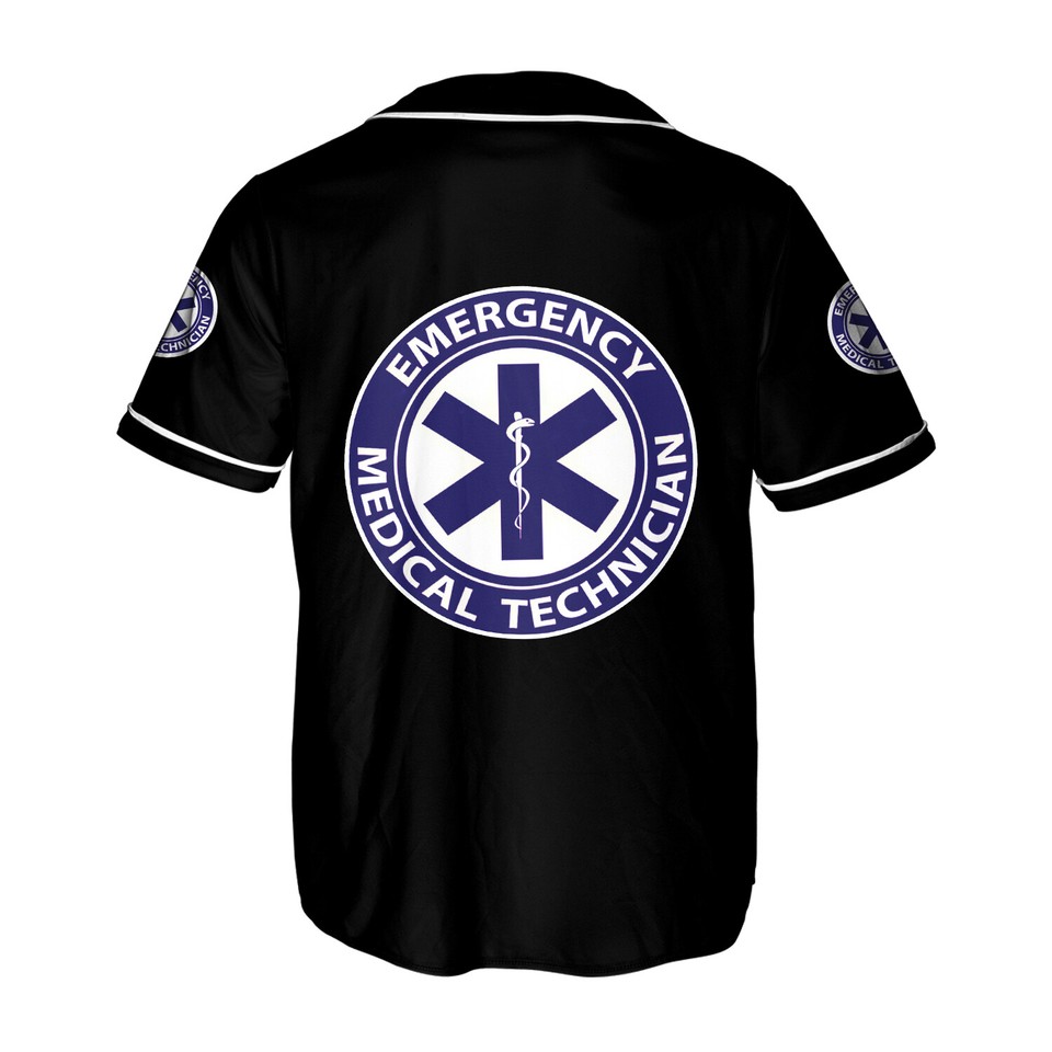 Personalized EMT EMS Paramedic Baseball Jersey Shirt, EMS EMT Paramedic ...