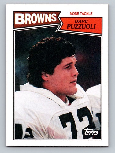 1987 Topps #95 Dave Puzzuoli RC Rookie Cleveland Browns | eBay