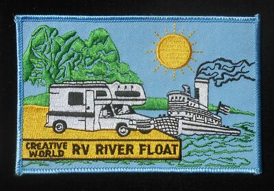 1990s? Creative World RV River Float Tugboat Recreational Vehicle Patch ...