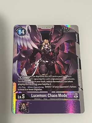 Lucemon: Chaos Mode BT7-111 SEC - Digimon - Next Adventure | eBay Australia