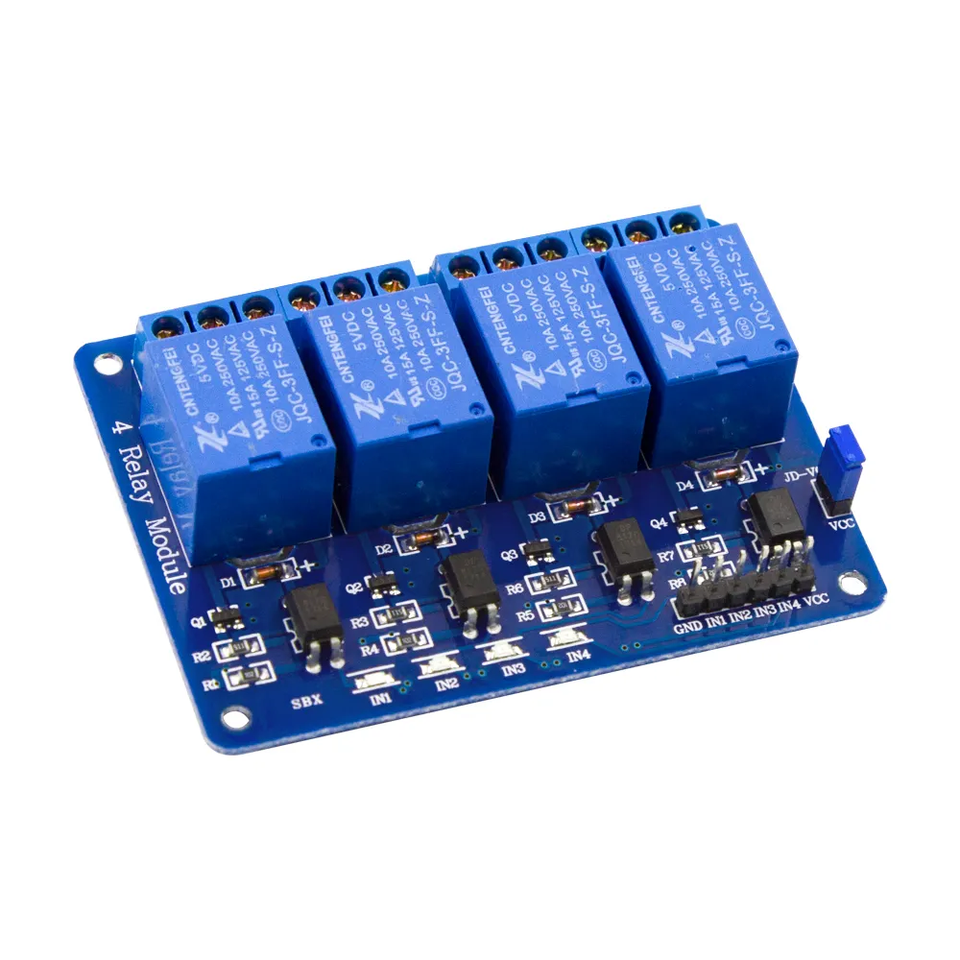 3 units! 4 Channel 5V Relay Module 250V 10A Relays for Arduino ...