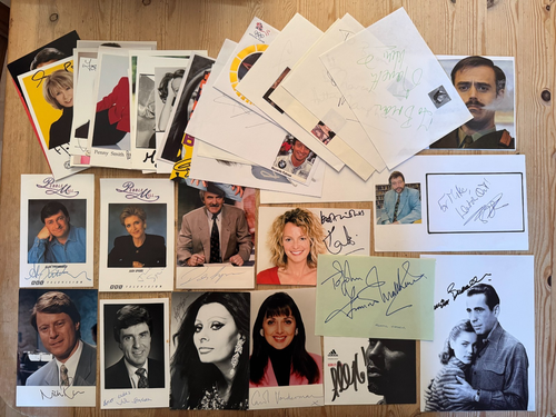 (S3) ORIGINAL GENUINE SIGNED AUTOGRAPHS ON PHOTOS & PAGES UNDEDICATED ...