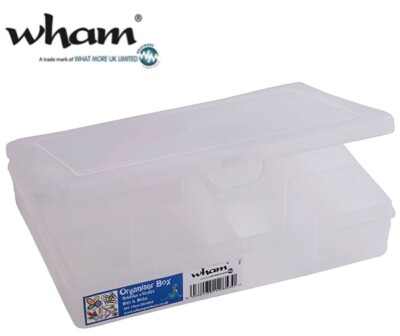 Wham® 12823 Sortierbox 7-Fächer WEISS 19x14,5x4cm Sortierkasten ...