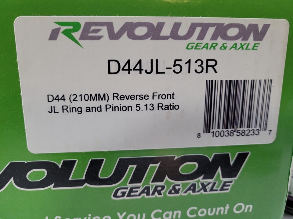 D44 (210MM) Reverse Front JL and JT Ring and Pinion 5.13 Ratio ...