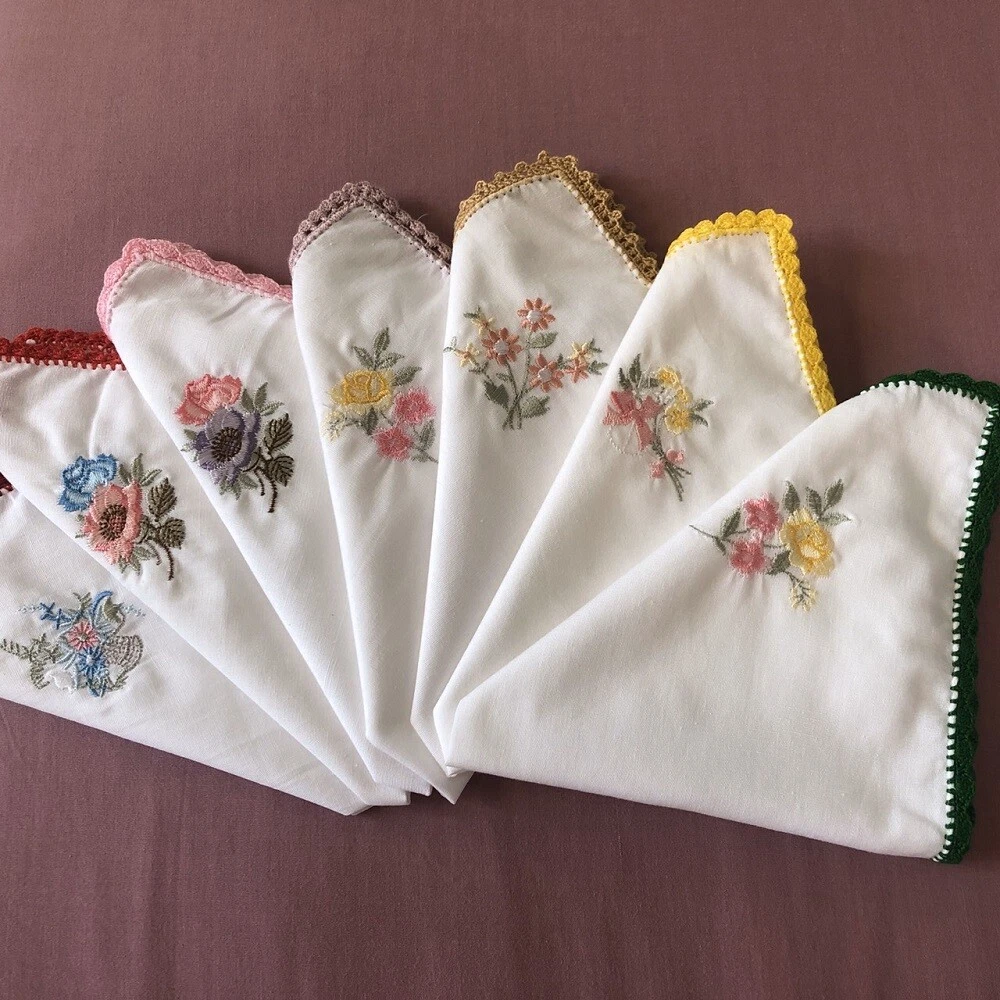 Simple Hand Embroidery Designs For Handkerchiefs