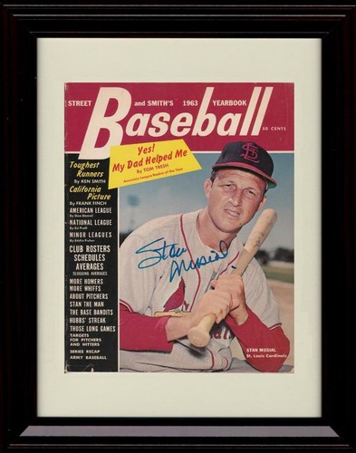 Unframed Stan Musial - 1963 Street And Smith's Baseball Yearbook Cover ...