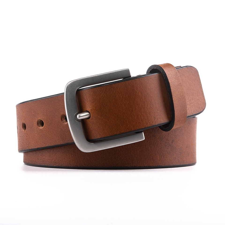 Men’s belts,Full Grain Genuine Leather Casual Dress Jeans Belts for Men ...