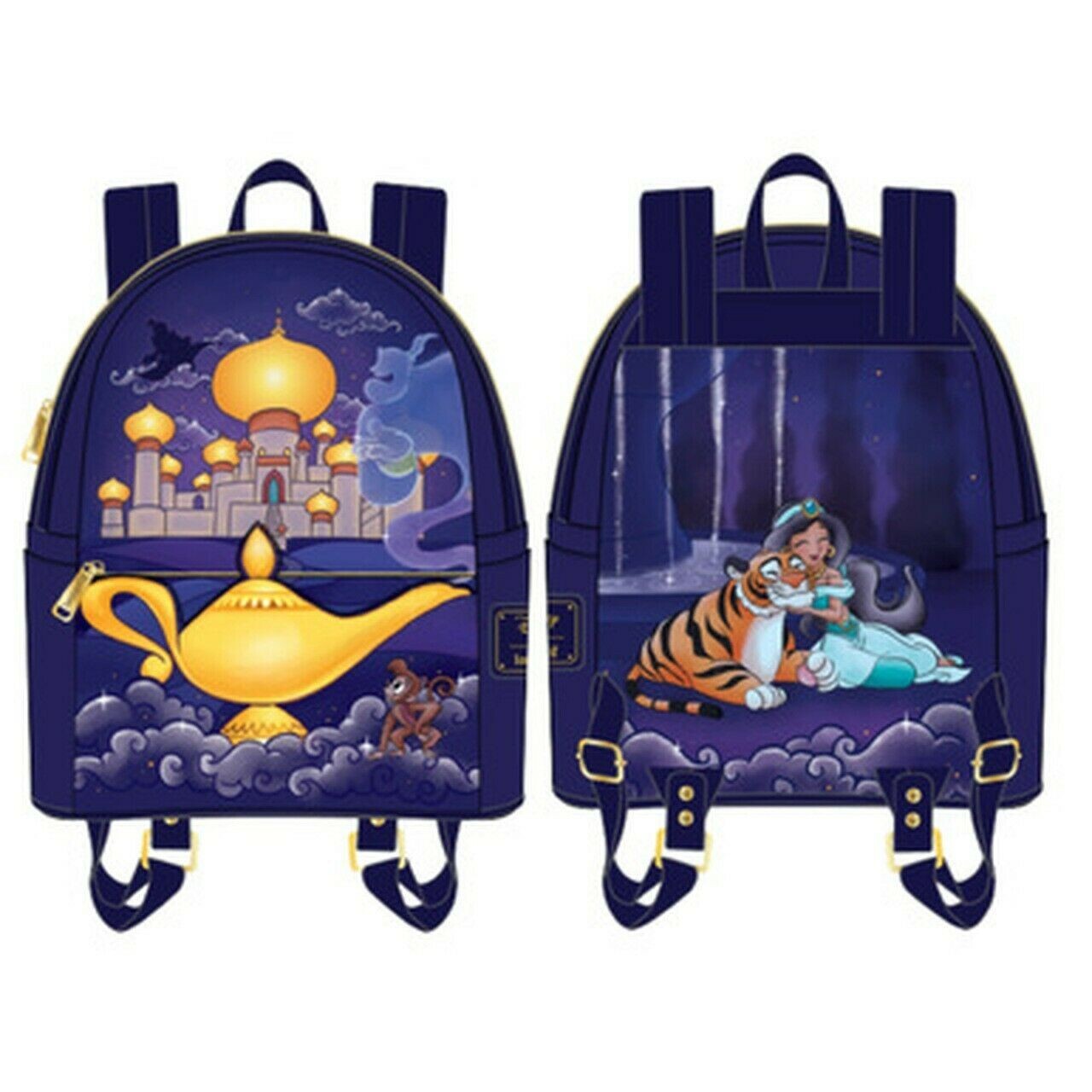 Loungefly Disney Aladdin Jasmine Castle Backpack New With Tags! | eBay