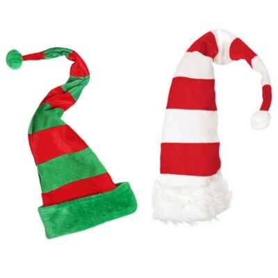 Christmas Hat Christmas Elf Caps Christmas Hats Headdress Party DIY | eBay