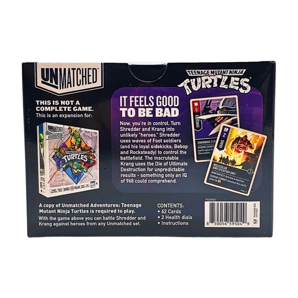 Unmatched Adventures: TMNT Shredder vs. Krang Hero Decks - SEALED | eBay