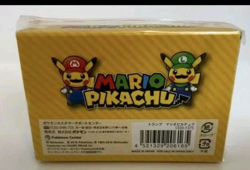 Pokemon Center Original Mario Pikachu Playing Cards sealed new unused ...