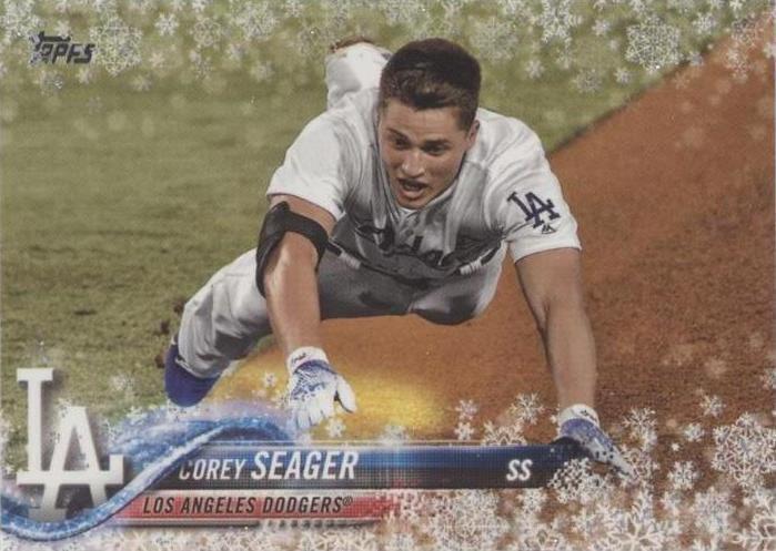 2018 Topps Holiday - Corey Seager #HMW30 Metallic Snowflake for sale ...