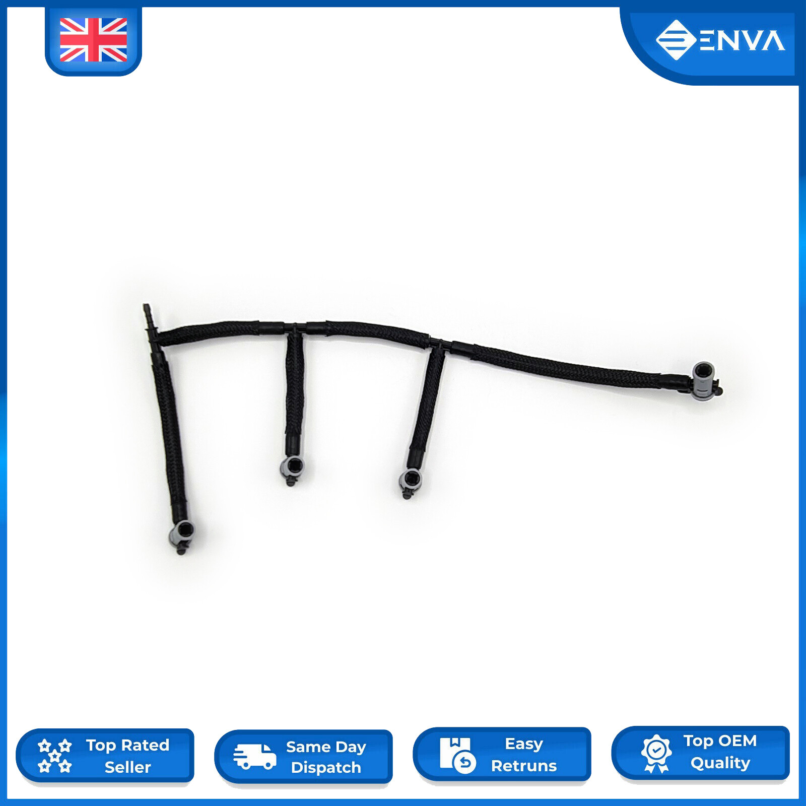 Fuel Injector Return Pipe For VW Audi Seat Skoda 2017 On 1.6 TDI Dgte ...