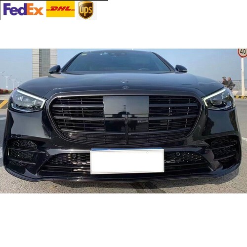 Black Front Racing Facelift Grill For Mercedes-Benz W223 S450 S500 S580 ...