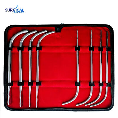 8 Pcs Van Buren Dilator Urethral Sounds Set Kit OB/Gynecology Surgical ...