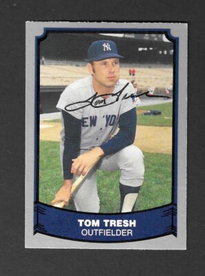 TOM TRESH d. 2008 N.Y. Yankees Signed Autographed 1988 Baseball Legends ...