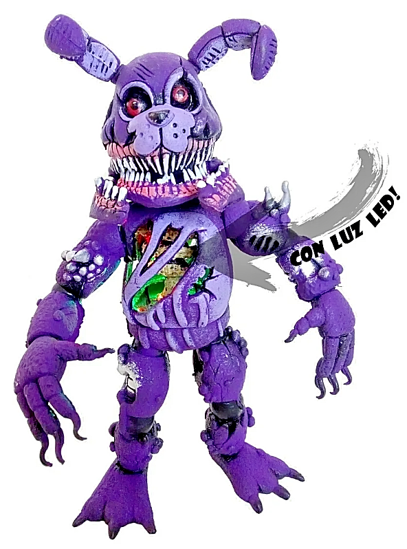 mexican ANIMATRONIC TWISTED BONNIE action figure 8" FNAF five nights at ...