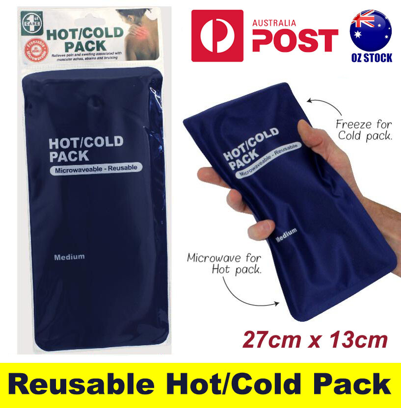 1 x Hot and Cold Pack Reusable Microwave Heat Ice Gel Pack First Aid ...