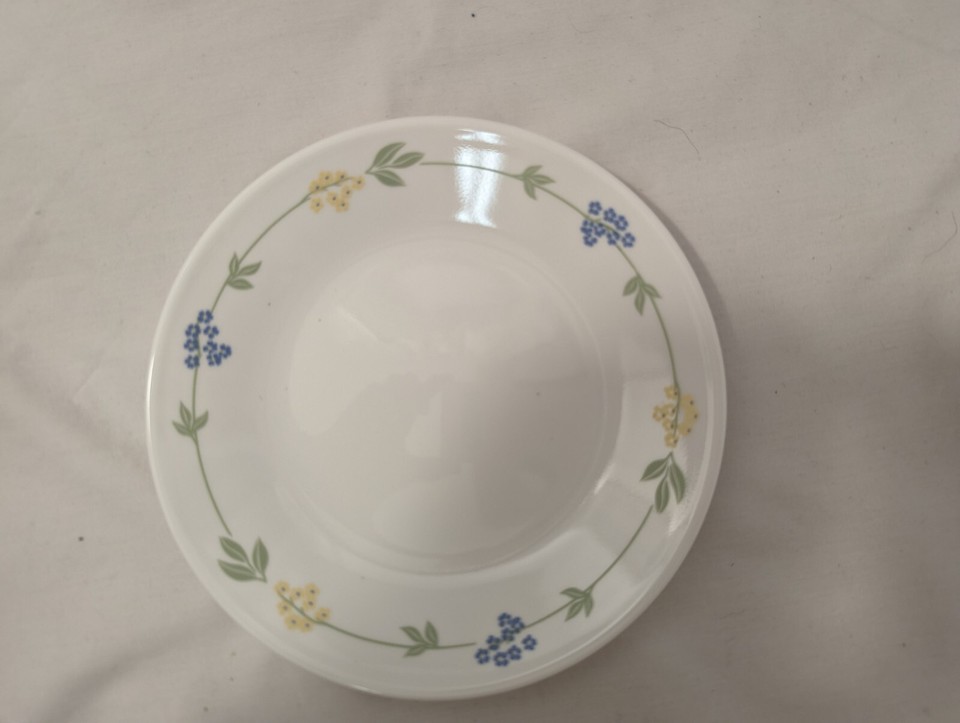 Set of 2 Corelle Corning SECRET GARDEN Bread & Butter Plates YELLOW ...