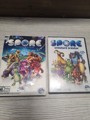 Lot of 2 Spore & Spore Creature Creator- PC/Mac 2008 14633153521| eBay