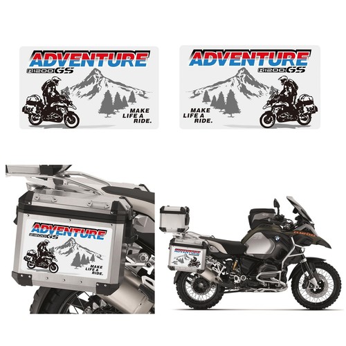 For BMW R1200GS ADVENTURE GS side tool box case decal sticker graphics ...