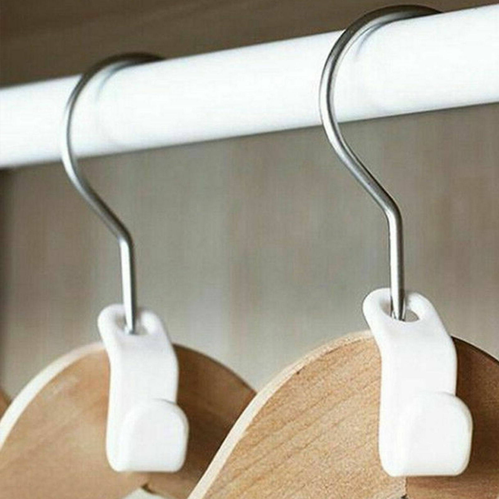 50Pcs Clothes Hooks Burr-free Multifunctional Coat Hanger Connectors ...