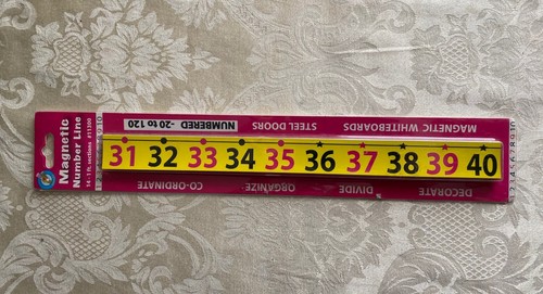 Magnetic Number Line -20 to 120, 14 1-Ft Sections Great for Classroom ...