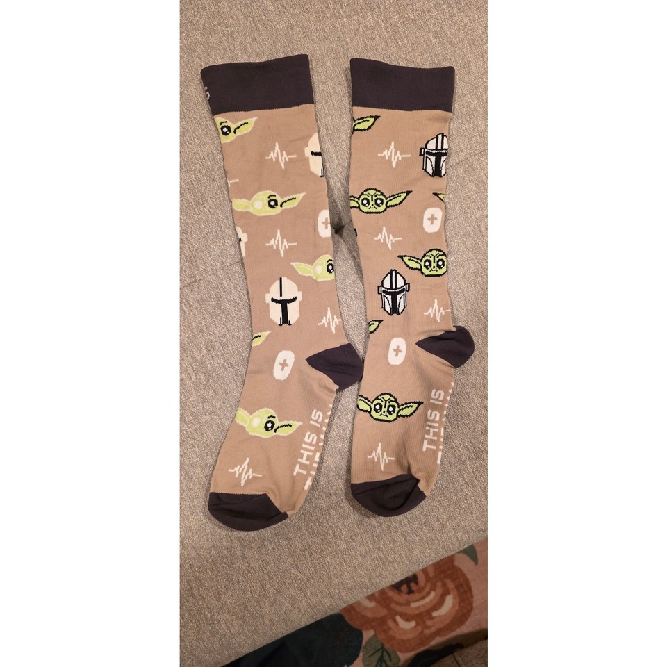 FIGS Compression Star Wars Baby Yoda Mandalorian Socks NWOT | eBay