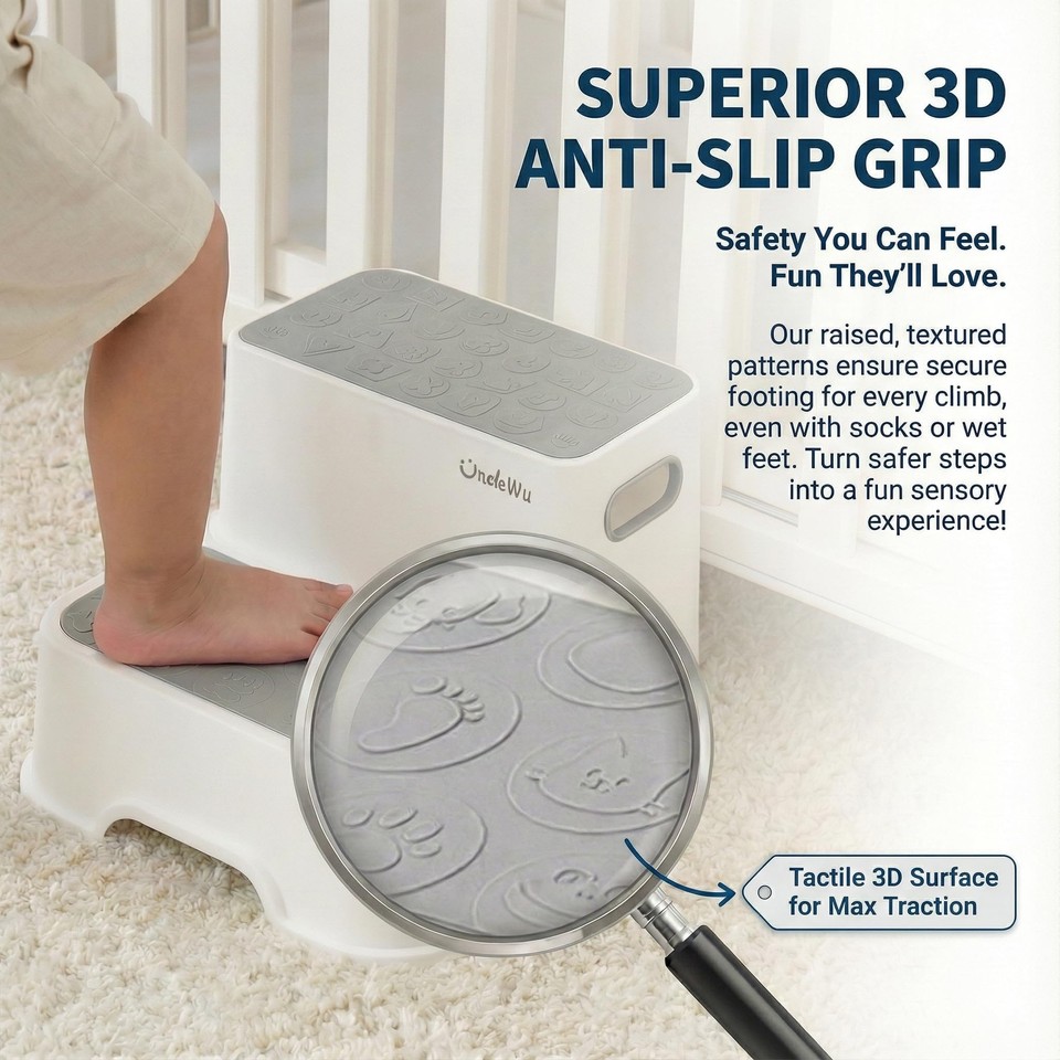 2-Pack Step Stool for Kids with Faucet Extender & Duck Toys - Non-Slip ...