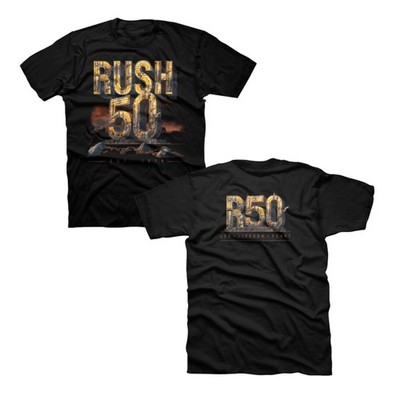 RUSH Band R50 Brutalist T-shirt 2 sided | eBay