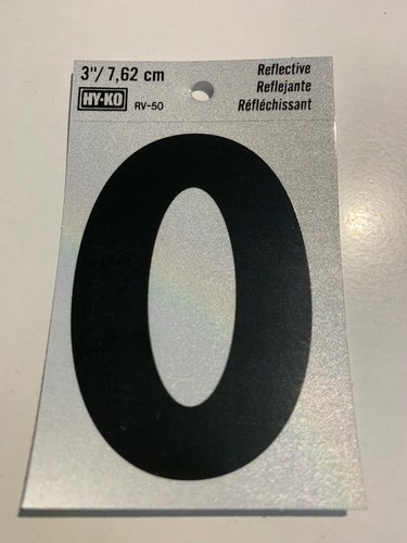 HY-KO 3" Self-adhesive Reflective Decal Numbers | eBay
