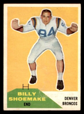 1960 Fleer Football #74 Billy Shoemaker EX | eBay