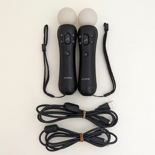 2x Very Good! Genuine Sony PlayStation Move Motion Controllers PS3 PS4 ...