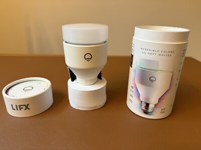 LIFX (A19) Wi-Fi Smart LED Light Bulb, Adjustable, Multicolor, Dimmable ...