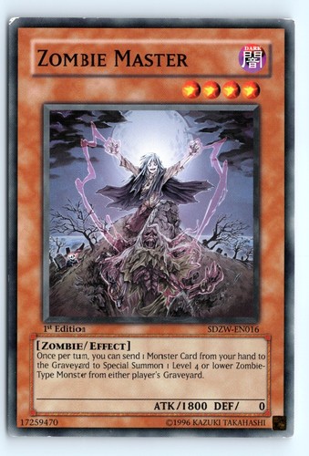Yu-Gi-Uh Zombie Master #SDZW-EN016 Structure Deck: Zombie World tcg LP ...