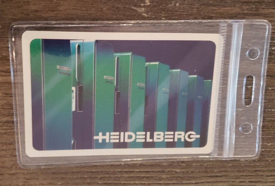 4 Heidelberg Speedmaster Printing Machine Luggage Tags - Vintage ...