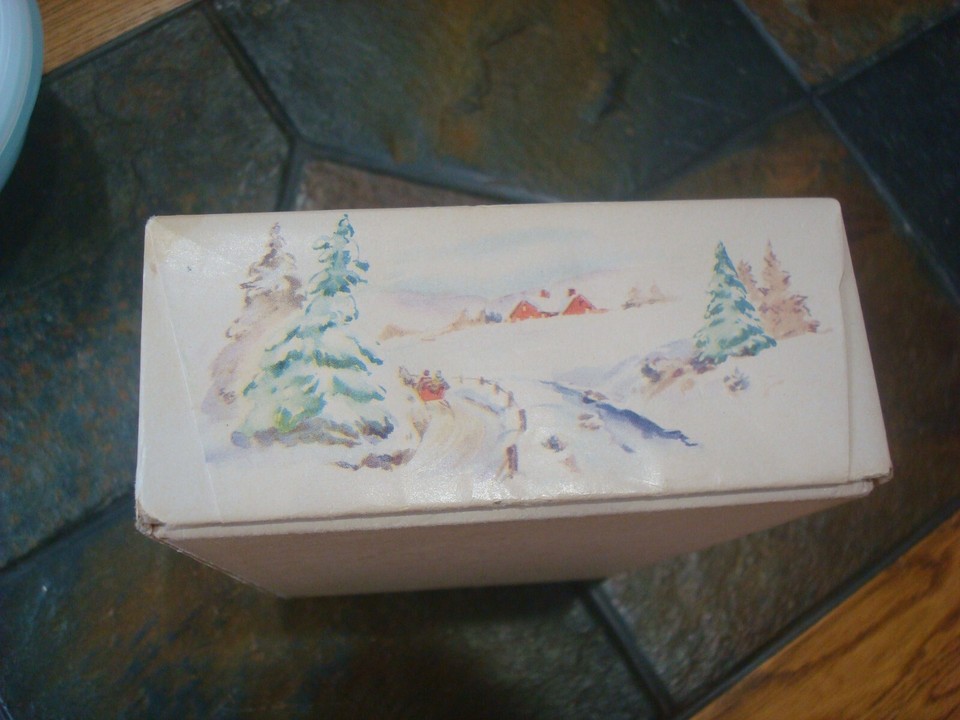 Vintage Cardboard Christmas Candy Box CAROLERS Caroling | eBay