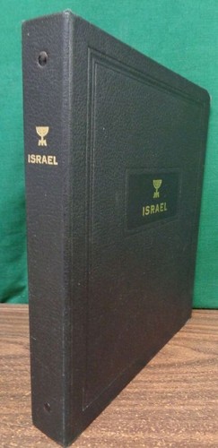 ISRAEL MINKUS specialty stamp collection album vintage 3 ring binder | eBay